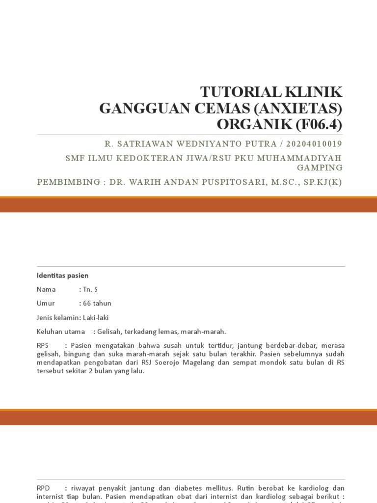 Tutorial Klinik | PDF