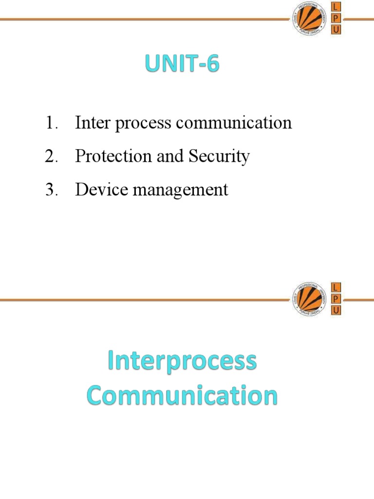 Unit 6 - Interprocess Communication | PDF | Network Socket | Client–Server Model