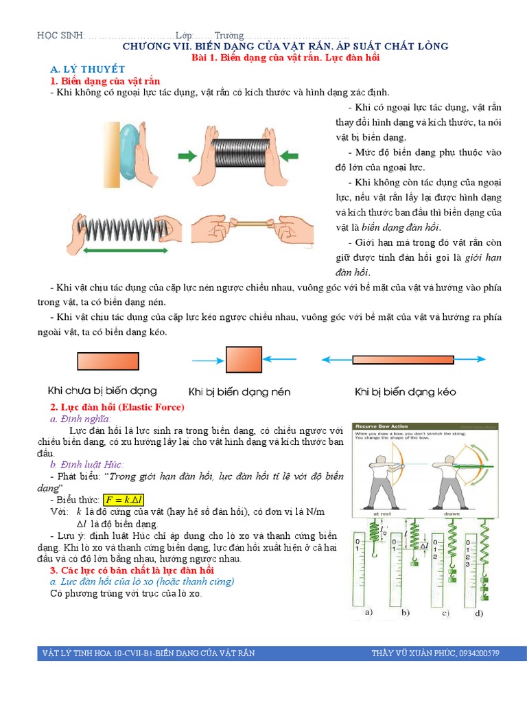 L10-CVII-B1-Lực Đàn hồi-2223-HS | PDF