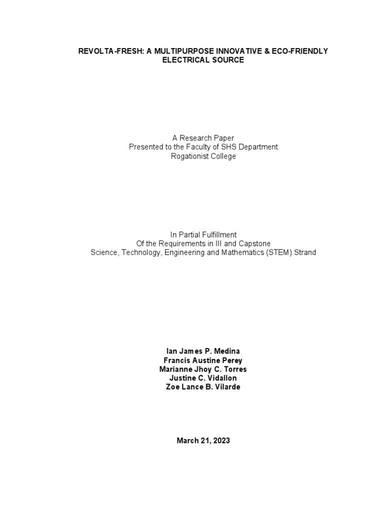 Capstone Chap 1 5 Last Revisions | PDF | Electric Generator | Power ...