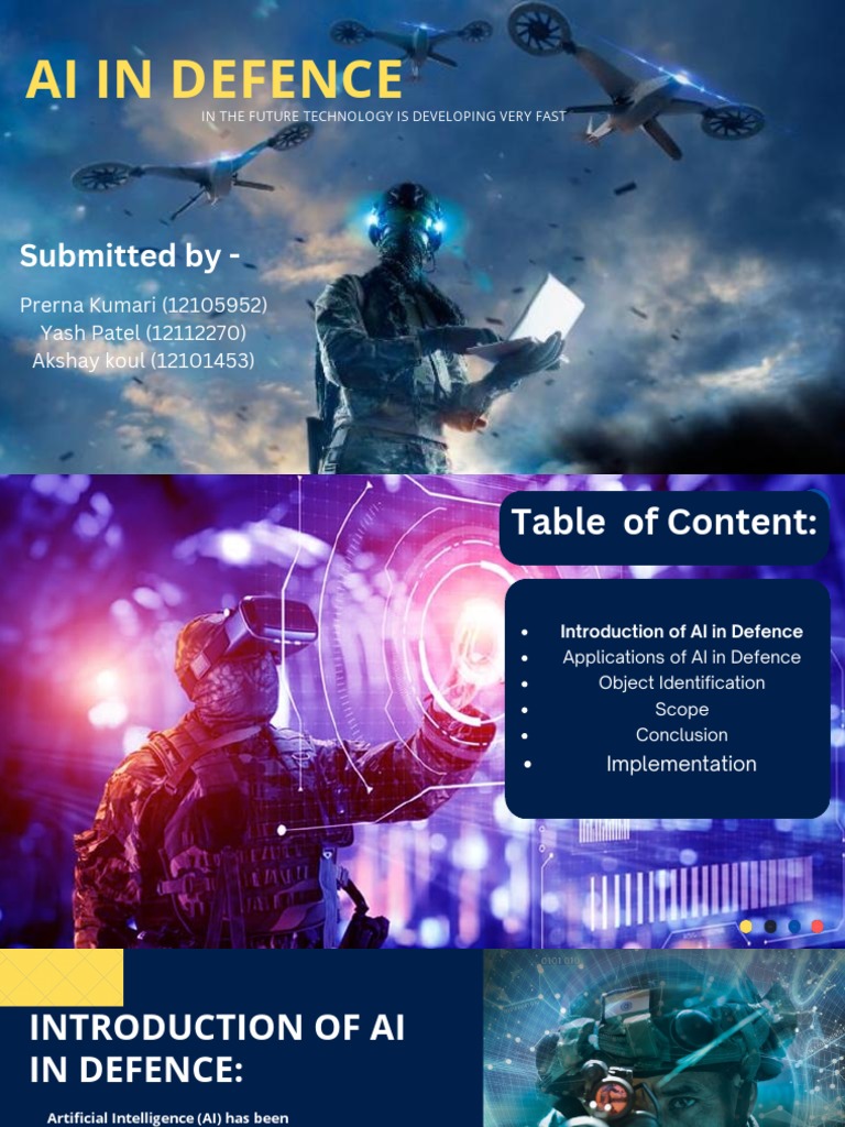 AI in Defence | PDF | Artificial Intelligence | Intelligence (AI ...
