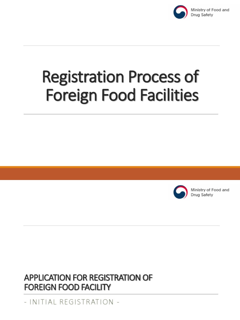 Foreign Food Facility Registration Guide | PDF | Computing | Cyberspace