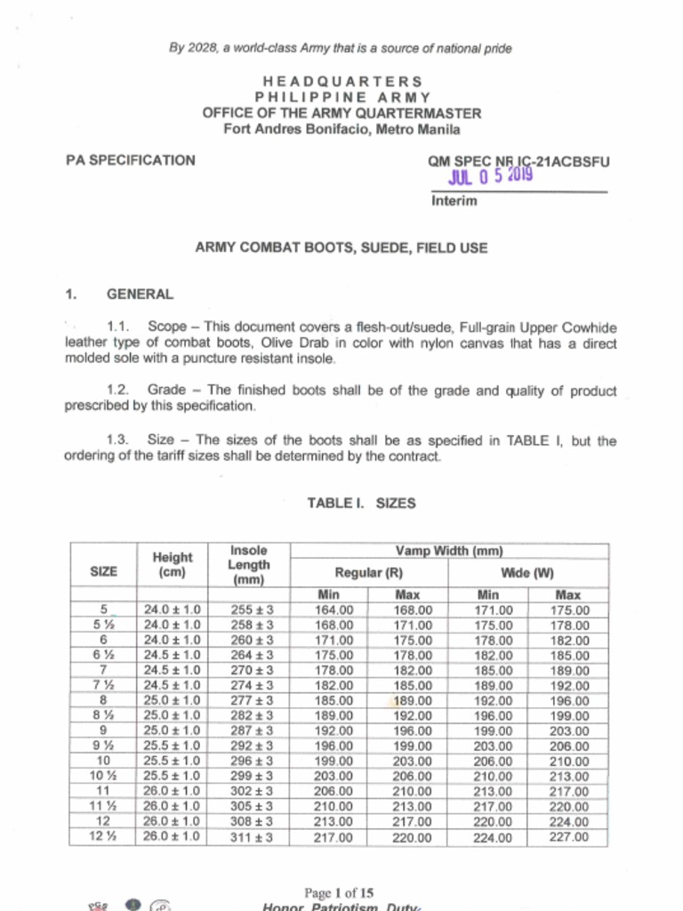 Army Combat Boots Suede Field Use | PDF