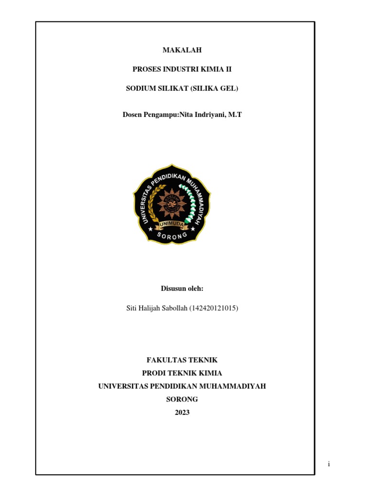 Halijah Sodium Silika | PDF | Griya & Taman | Sains & Matematika