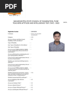 Msce Pune Scholarship Omr Sheet 8th Class | PDF