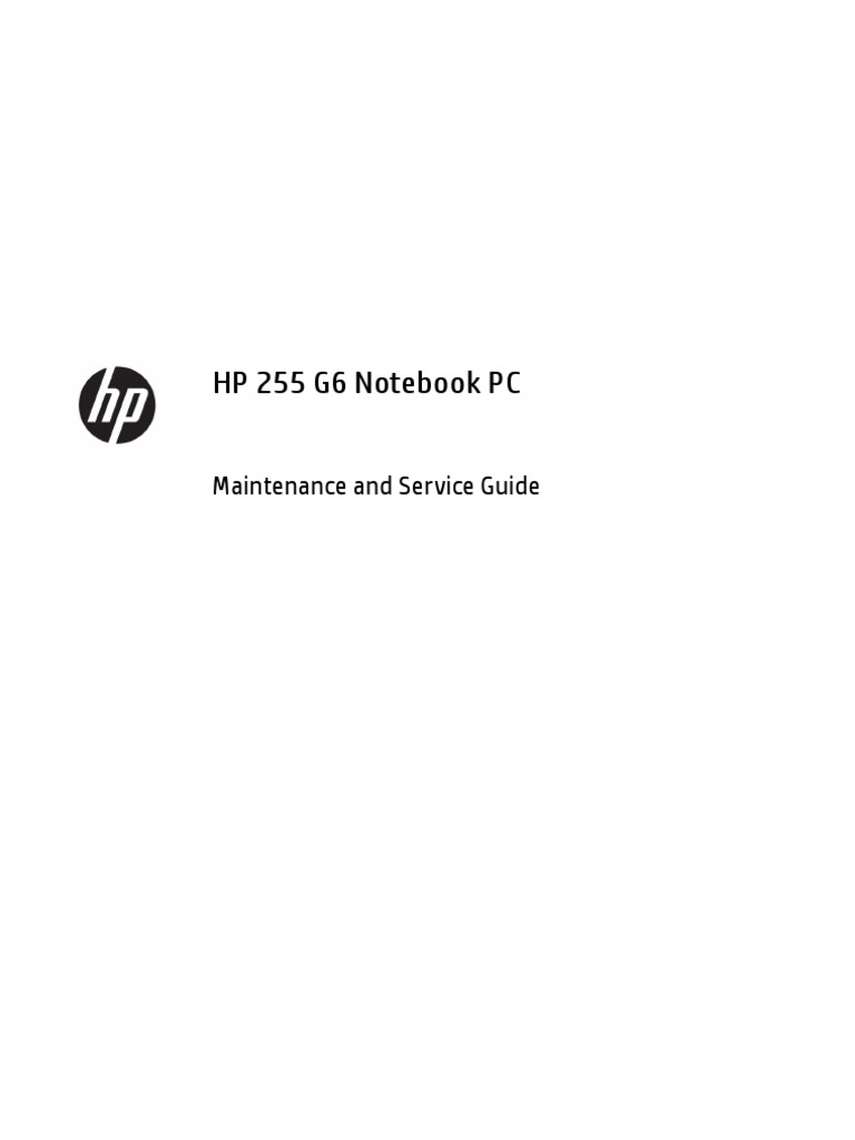 HP 255 G6 Service Manual | PDF | Computer Keyboard | Usb