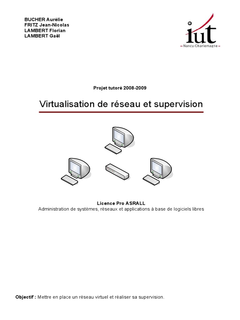 Virtualisation de Reseau Rapport | PDF | Machine virtuelle | Système d'exploitation