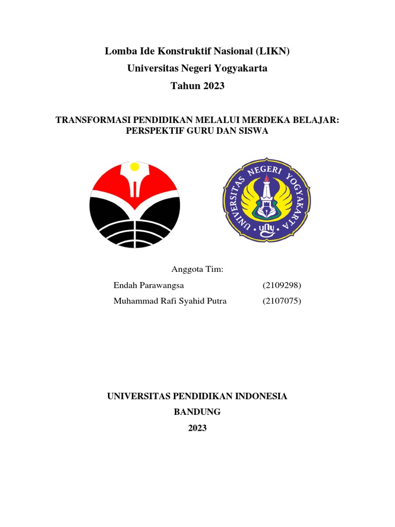 Transformasi Pendidikan Melalui Merdeka Belajar Pdf 
