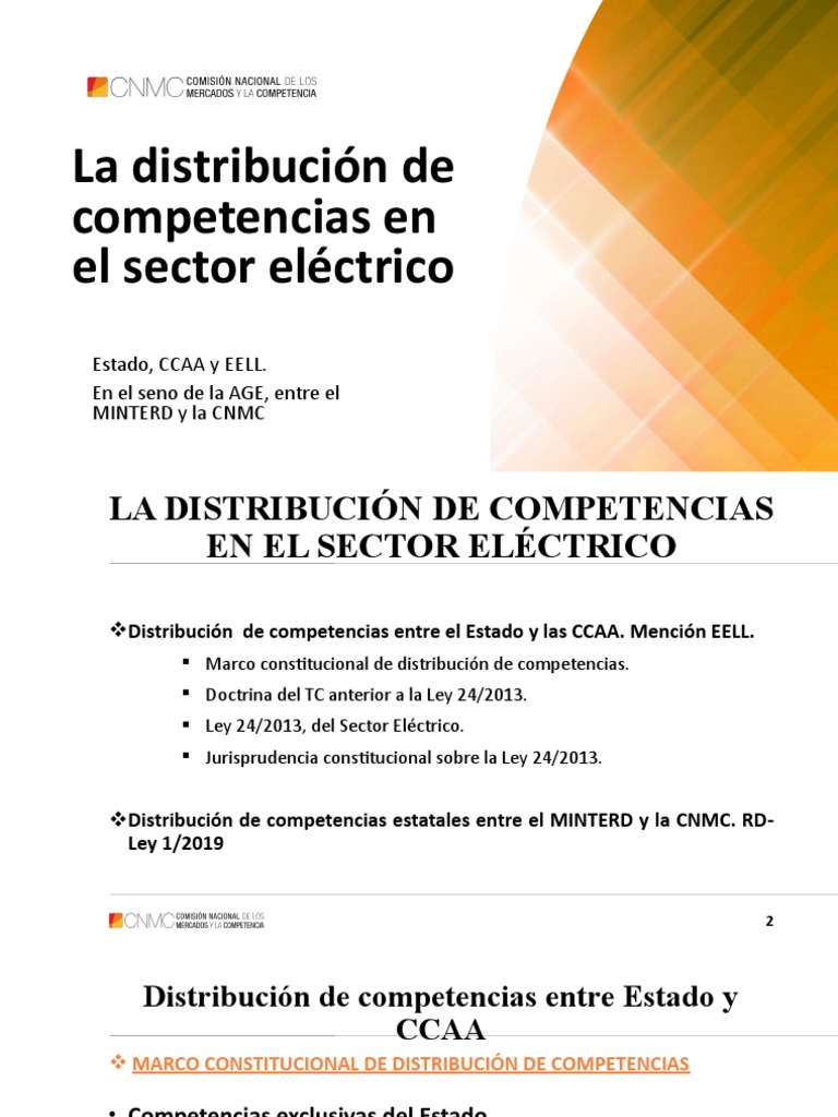 Distribución de Competencias Entre El Estado y Las CCAA. en El Seno de ... Distribución de Competencias Entre El Estado y Las CCAA. en El Seno de ...