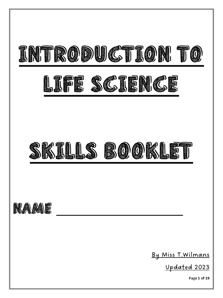 Introduction To Life Sciences - 230127 - 200415 | PDF | Laboratories ...