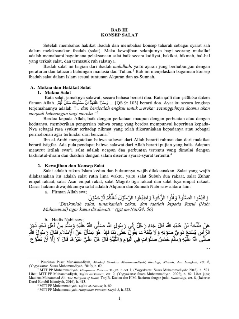 Pertemuan 3 (Konsep Salat) | PDF
