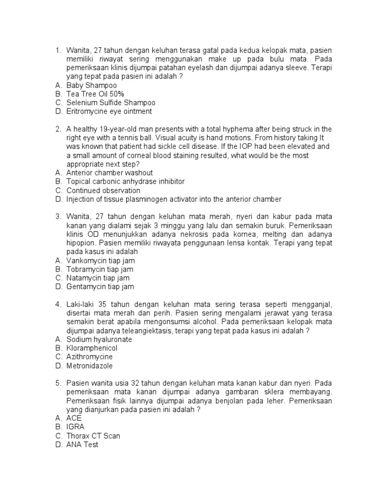 Kasus Oftalmologi dan Terapi | PDF