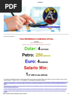 Tasa de Cambio BCV para Imprimir | PDF