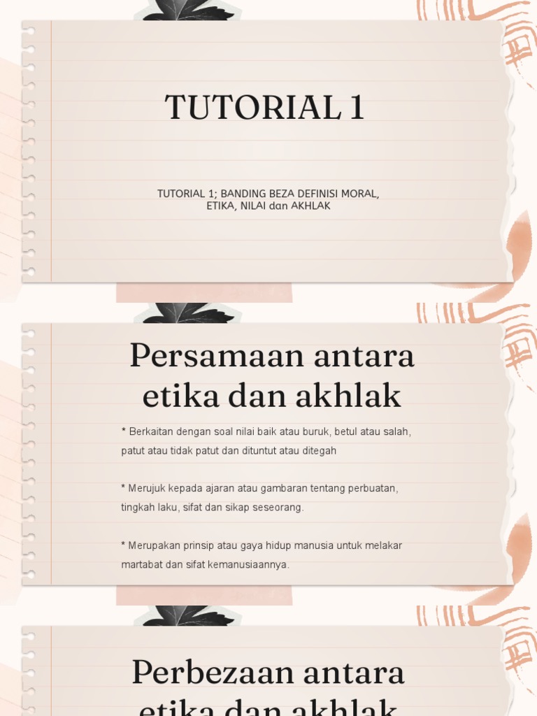 Tutorial 1,2,3 | PDF