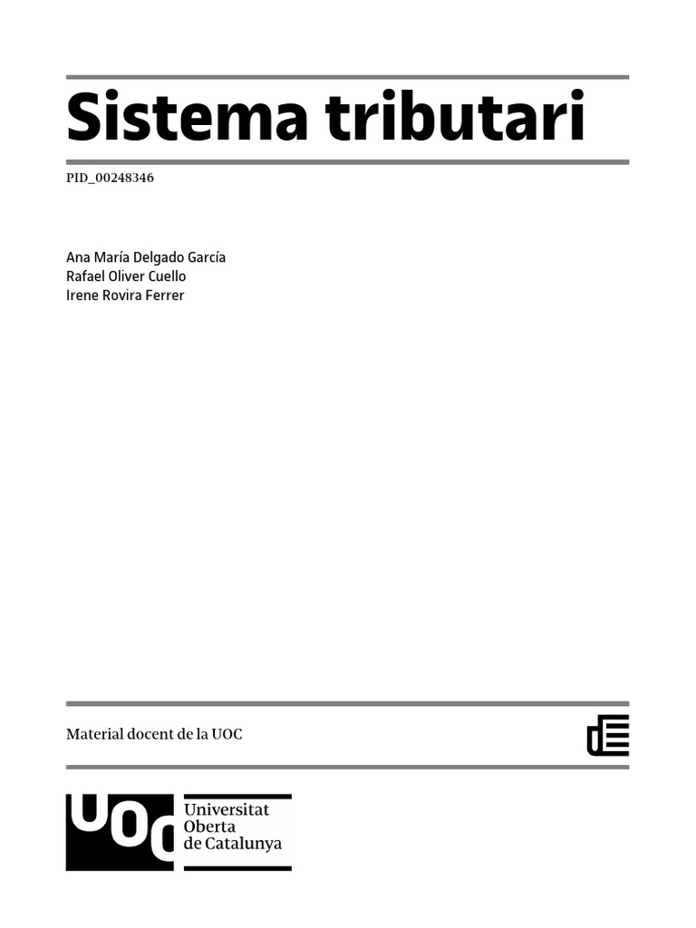 Sistema Tributari UOc | PDF