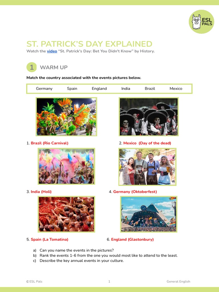 (TV) ST Patricks Day Explainedh | PDF
