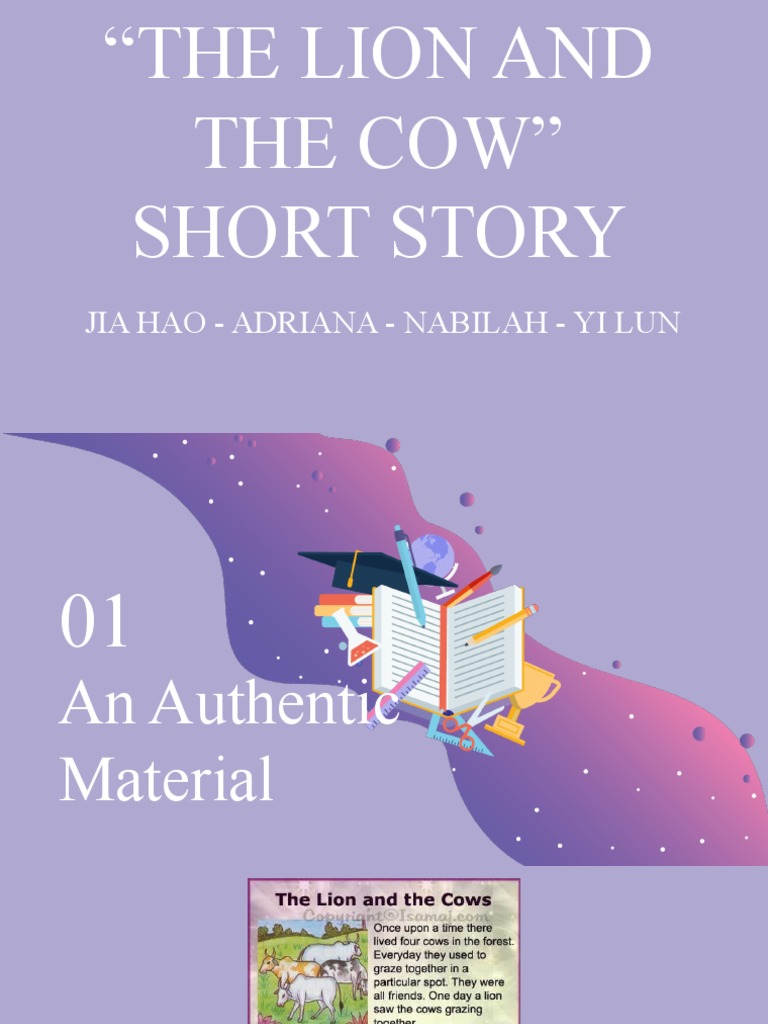 The Lion and the Cows: A Moral Tale | PDF | Syntax | Grammar