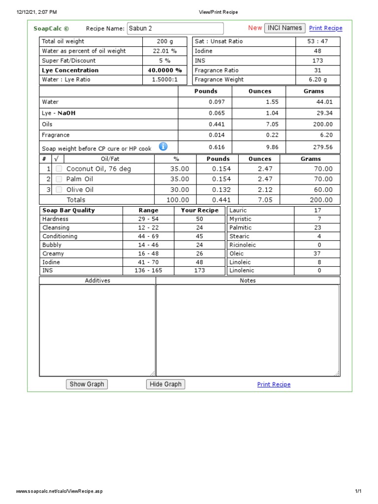 Homemade Soap Recipe | PDF | Chemical Compounds | Organic Compounds