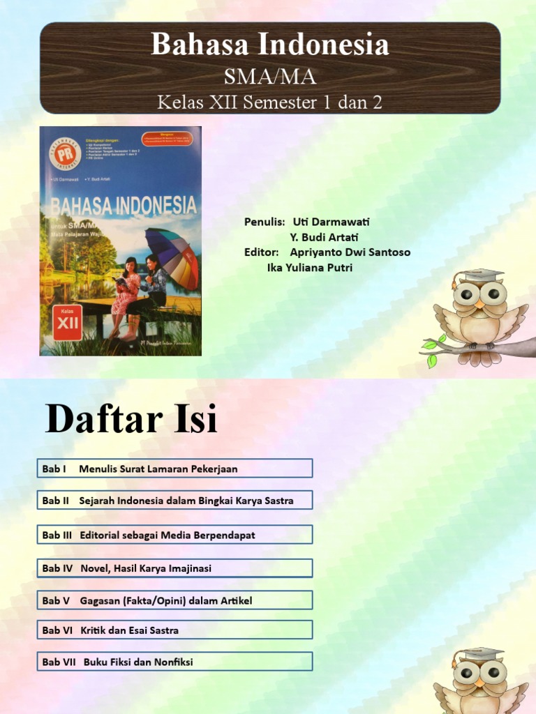 Slide BDR Bahasa Indonesia 12 - Intan Pariwara @AminYusuf | PDF
