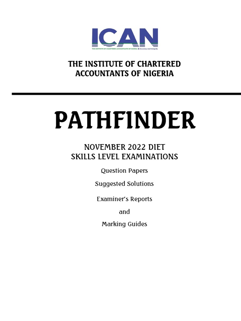 Nov 2022 Pathfinder Skills | PDF | Expense | Goodwill (Accounting)