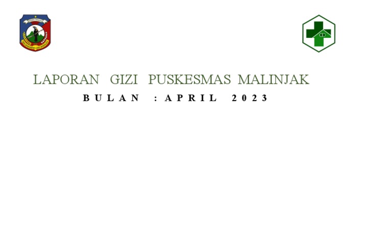 Laporan Gizi Puskesmas Malinjak | PDF