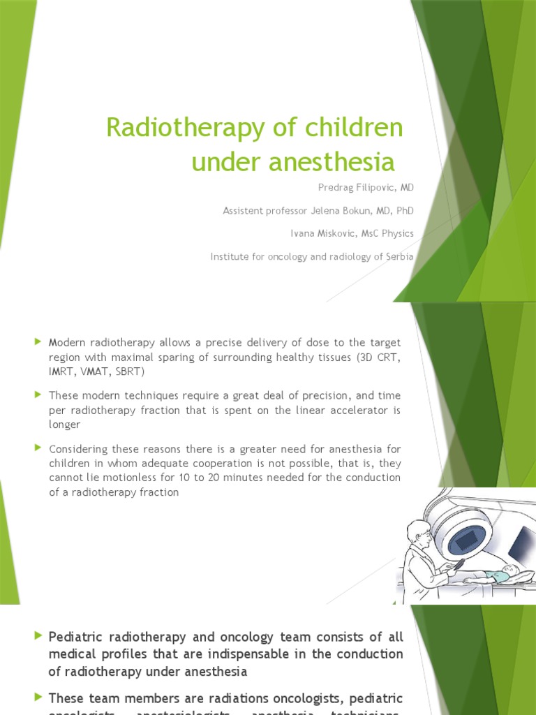 Radioterapija Dece U Anesteziji 2 | PDF | Anesthesia | Radiation Therapy