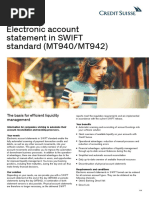 MT940 Format Overview and Sample MT940 File | PDF