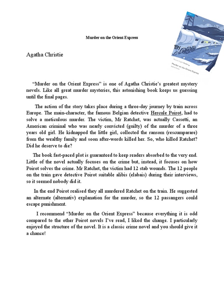 Murder On The Orient Express | PDF | Mystery, Thriller & Crime Fiction