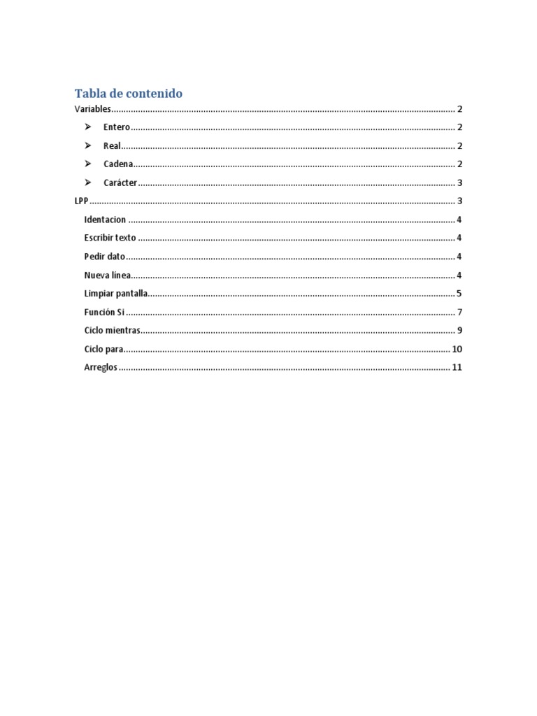 Explicacion LPP | PDF | Variable (informática) | Informática