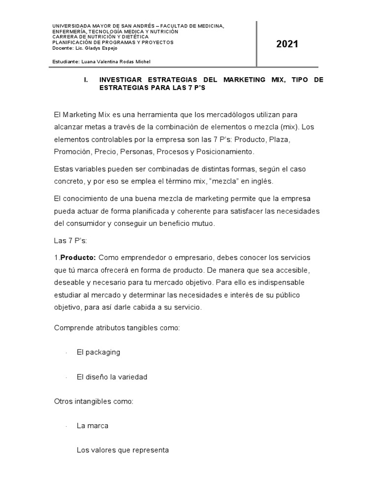Rodas Michel Luana Valentina Tarea 2 07.09.21 | PDF | Comercio electrónico | Marketing
