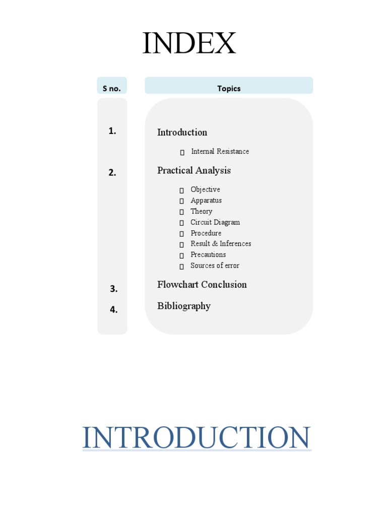 Internal Resistance Factors Study | PDF | Electrical Resistance And ...