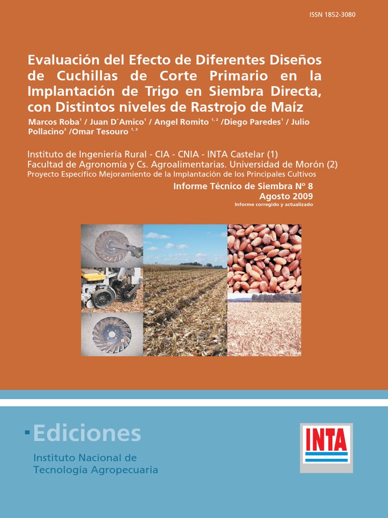 Script-Tmp-Inta Informe Tcnico Siembra 8 Corregido y Actualizad | PDF | Suelo | Agricultura