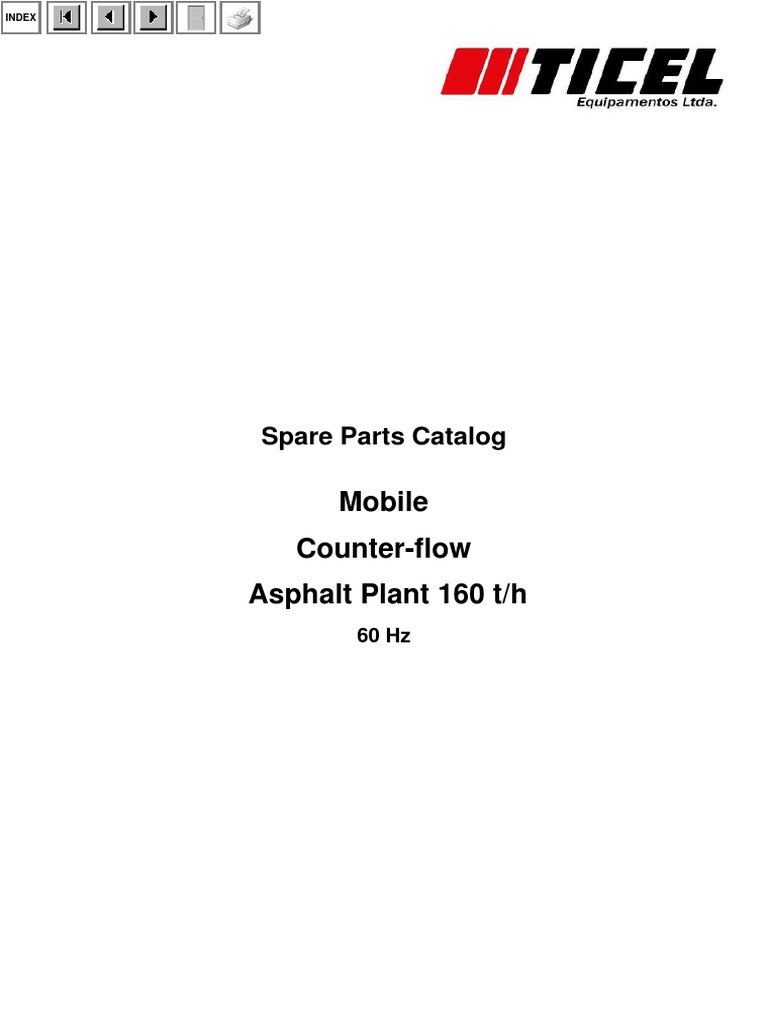 CF 160 Asphalt Plant Spare Parts Guide | PDF | Manufactured Goods ...