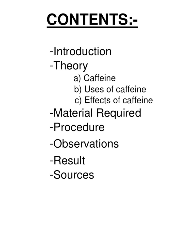 Determination of Caffine in Tea in Tea Samples | PDF | Caffeine | Tea