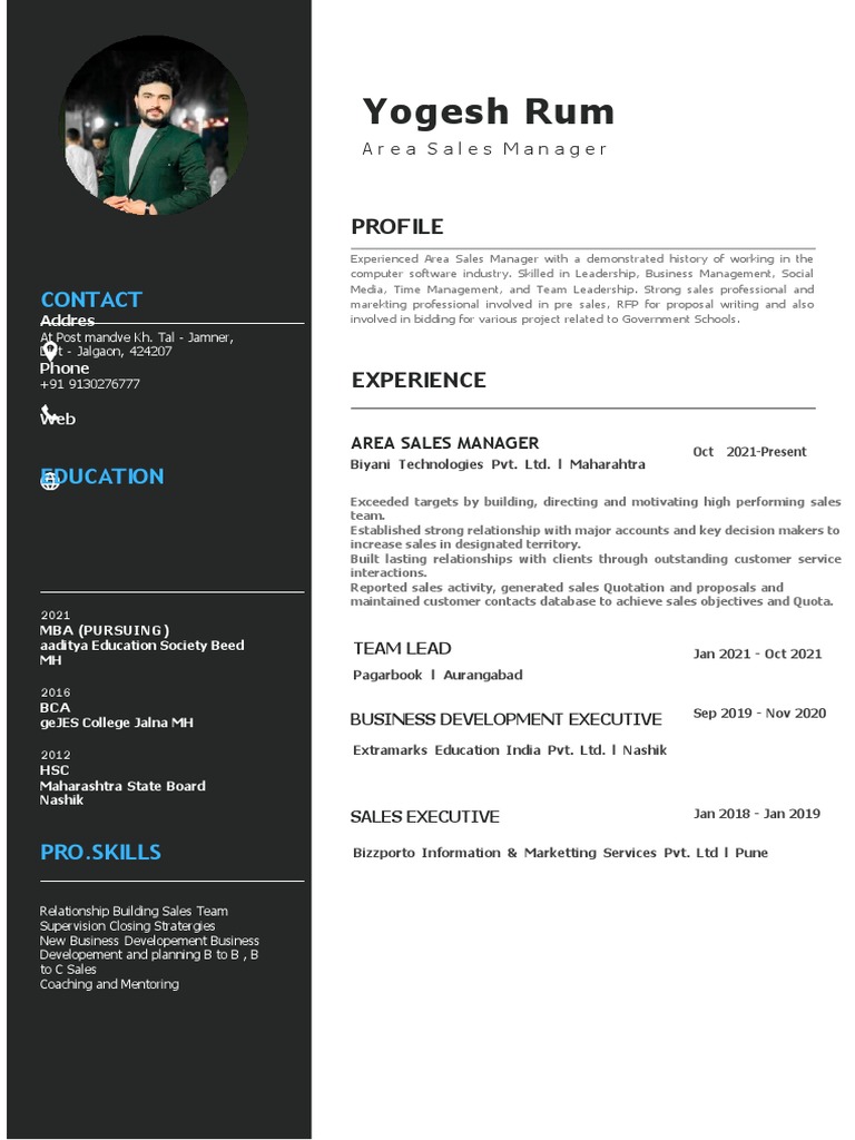 Yogesh Rum Resume | PDF | Communication | Human Communication