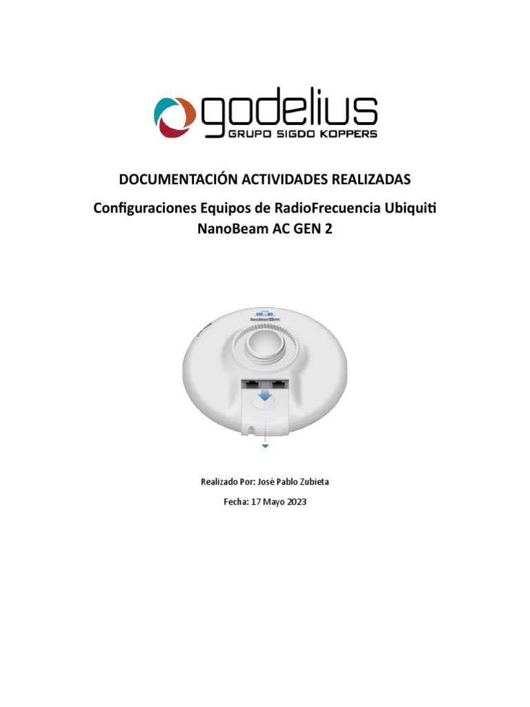 Documentacion Antena Nano Beam | PDF | Punto de acceso inalámbrico ...