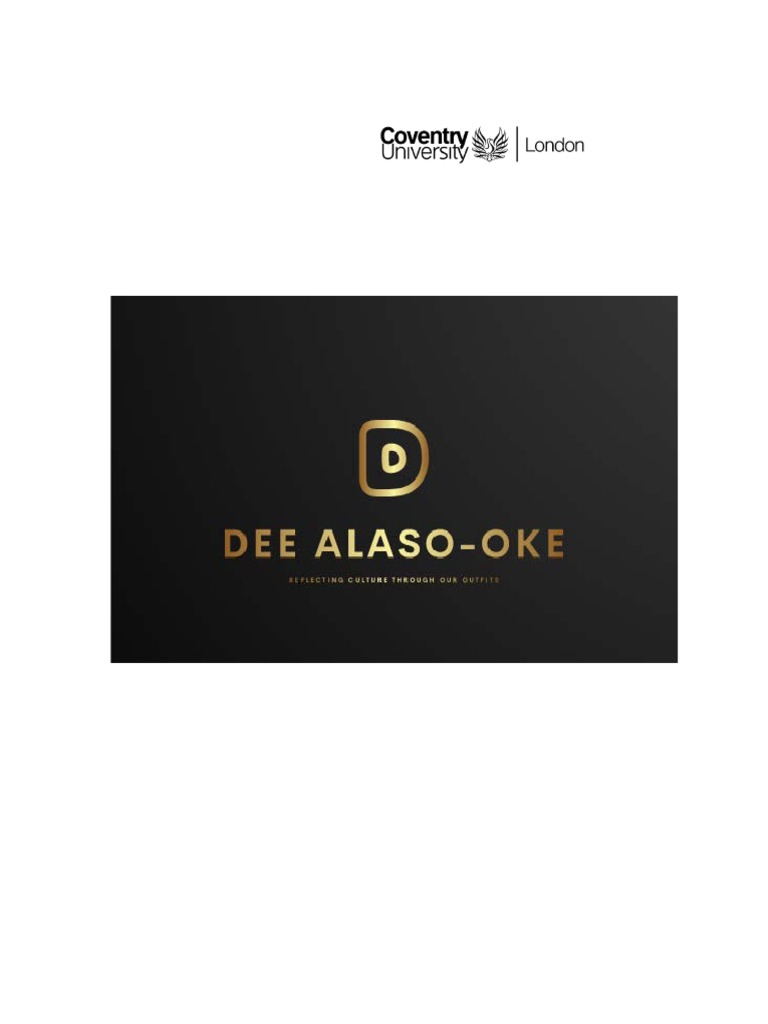 Strategic Marketing Plan for Dee Alaso-oke | PDF | Marketing | Market ...