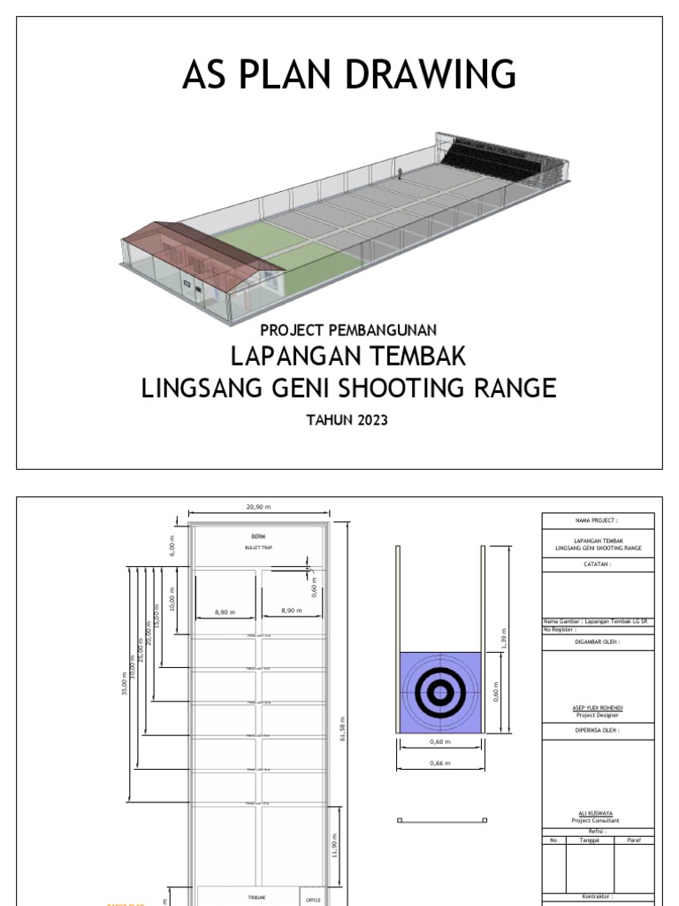 Rencana Desain Lapangan Tembak 2023 | PDF