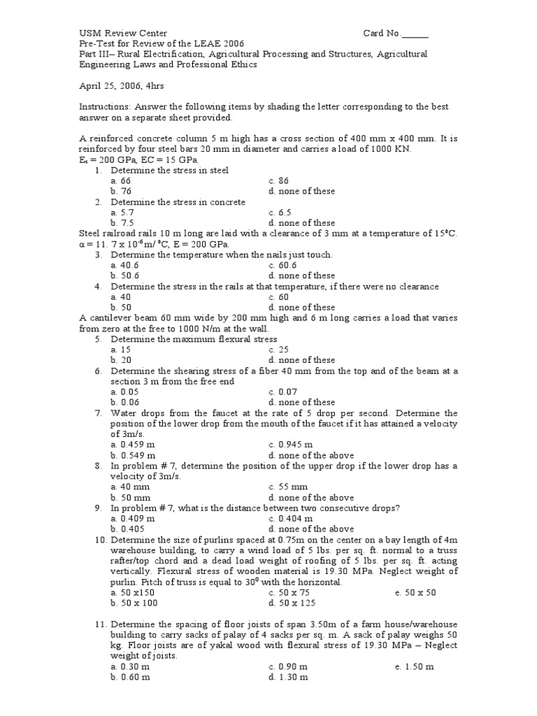 2006 USM Pre-Test PartIII | PDF | Ac Power | Capacitor