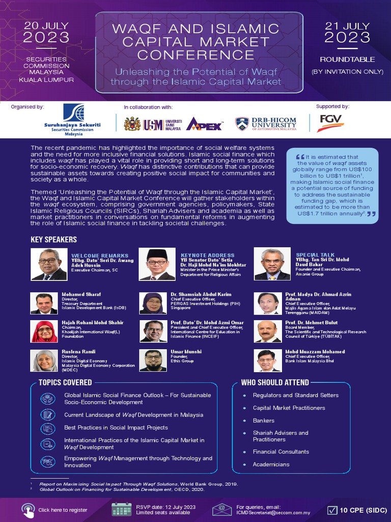 Waqf Conference 2023 | PDF | Economies