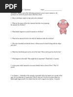 War Horse Chapter Questions Guide | PDF | Sports & Recreation