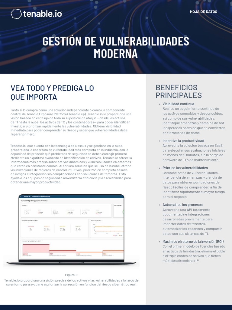 Gestión de Vulnerabilidades Tenable.io | PDF | Vulnerabilidad ...