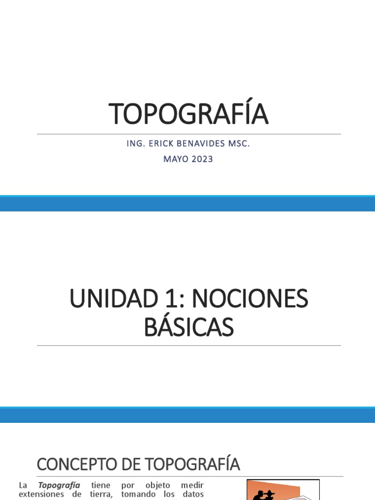 1.1 Conceptos - Basicos - Topografia | PDF | Topografía | Geodesia