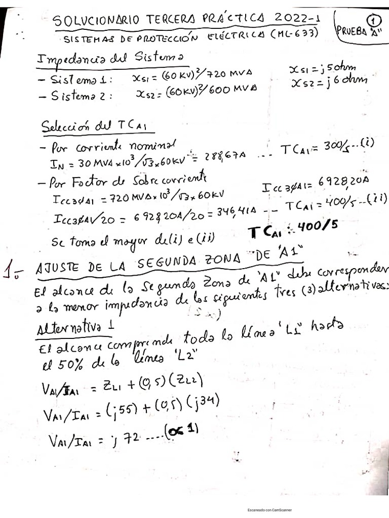 Prueba A - TERCERA PRACTICA 2022-1 (Solucionario) | PDF