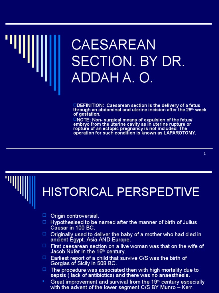 Caesarean Section | PDF | Caesarean Section | Uterus
