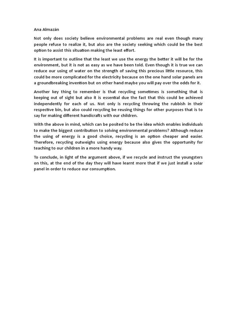 The Importance of Recycling for Kids | PDF