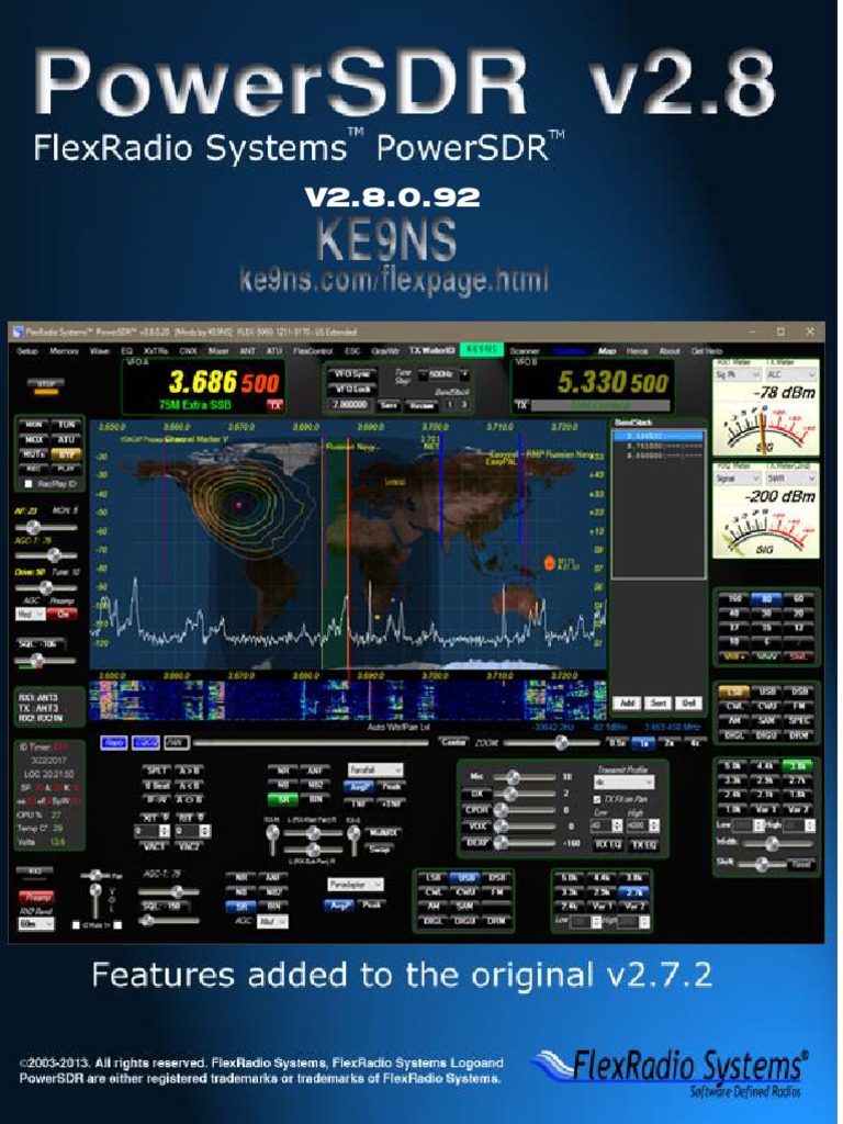 PowerSDR Ke9ns v2.8 Features - White | PDF | Image Scanner | Radio