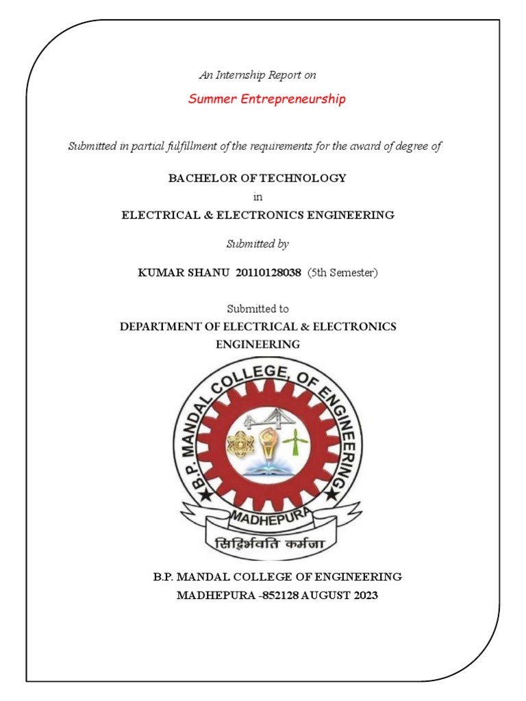 Intership Report | PDF Intership Report | PDF