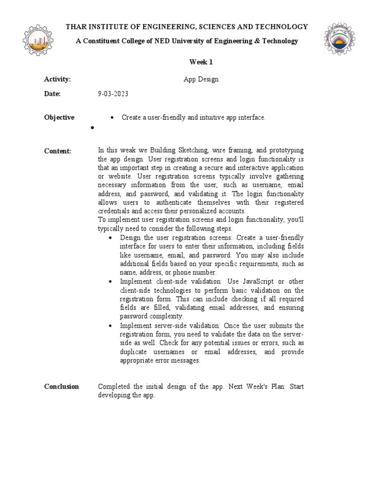 FYP Progress Report Format | PDF | Debugging | Mobile App
