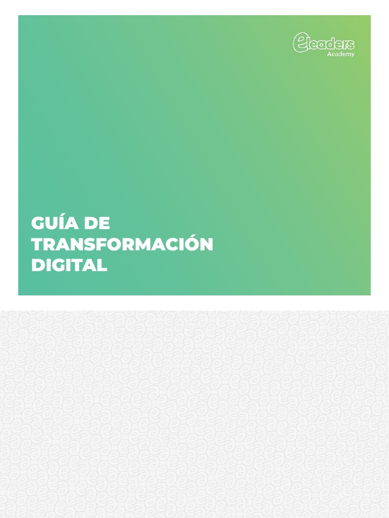 Transformación Digital - Una Guia | Descargar gratis PDF | Facebook ...